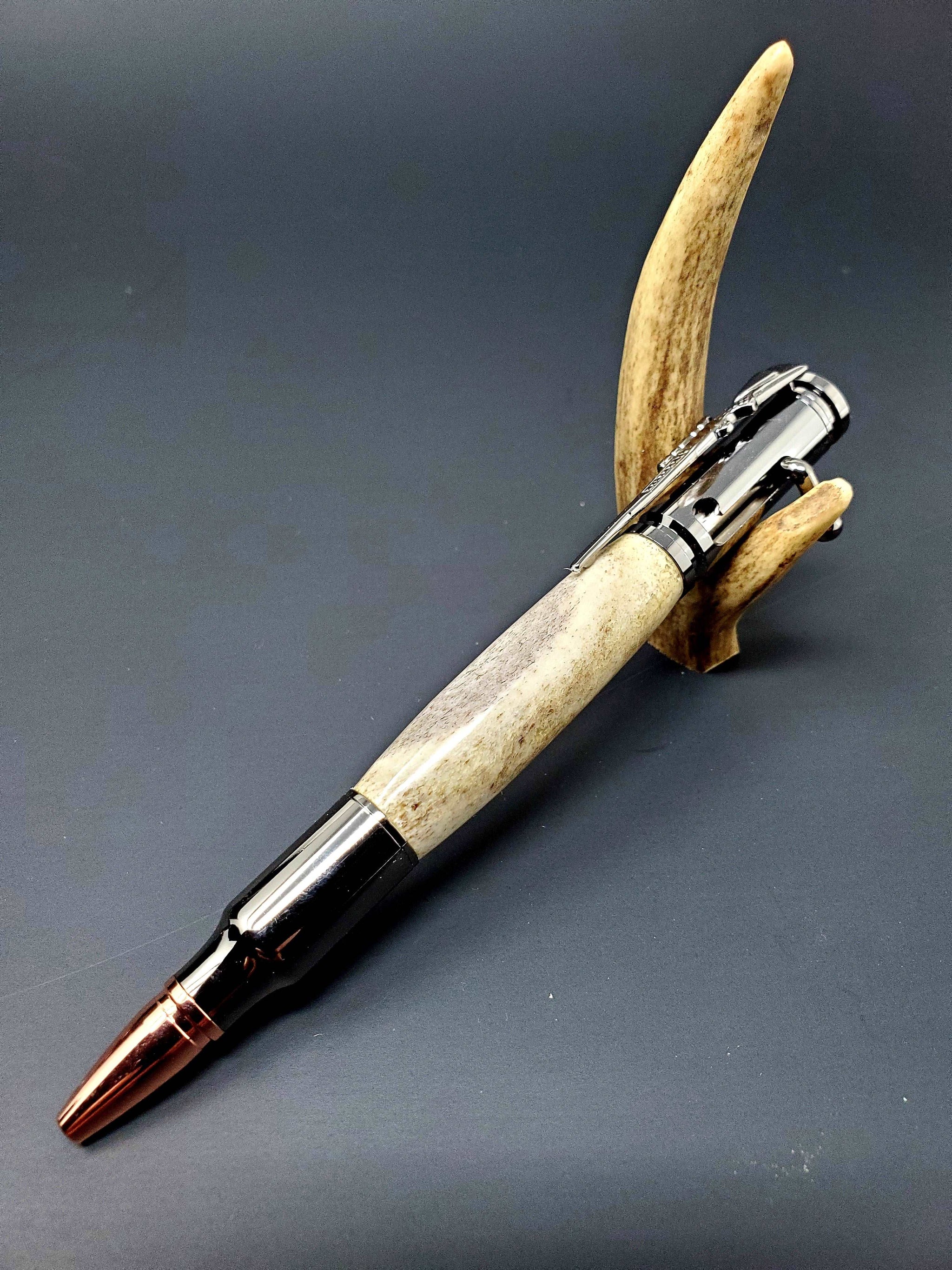 Hand-Turned Antler Bullet Pen – A Unique Blend of Elegance and Precisi ...