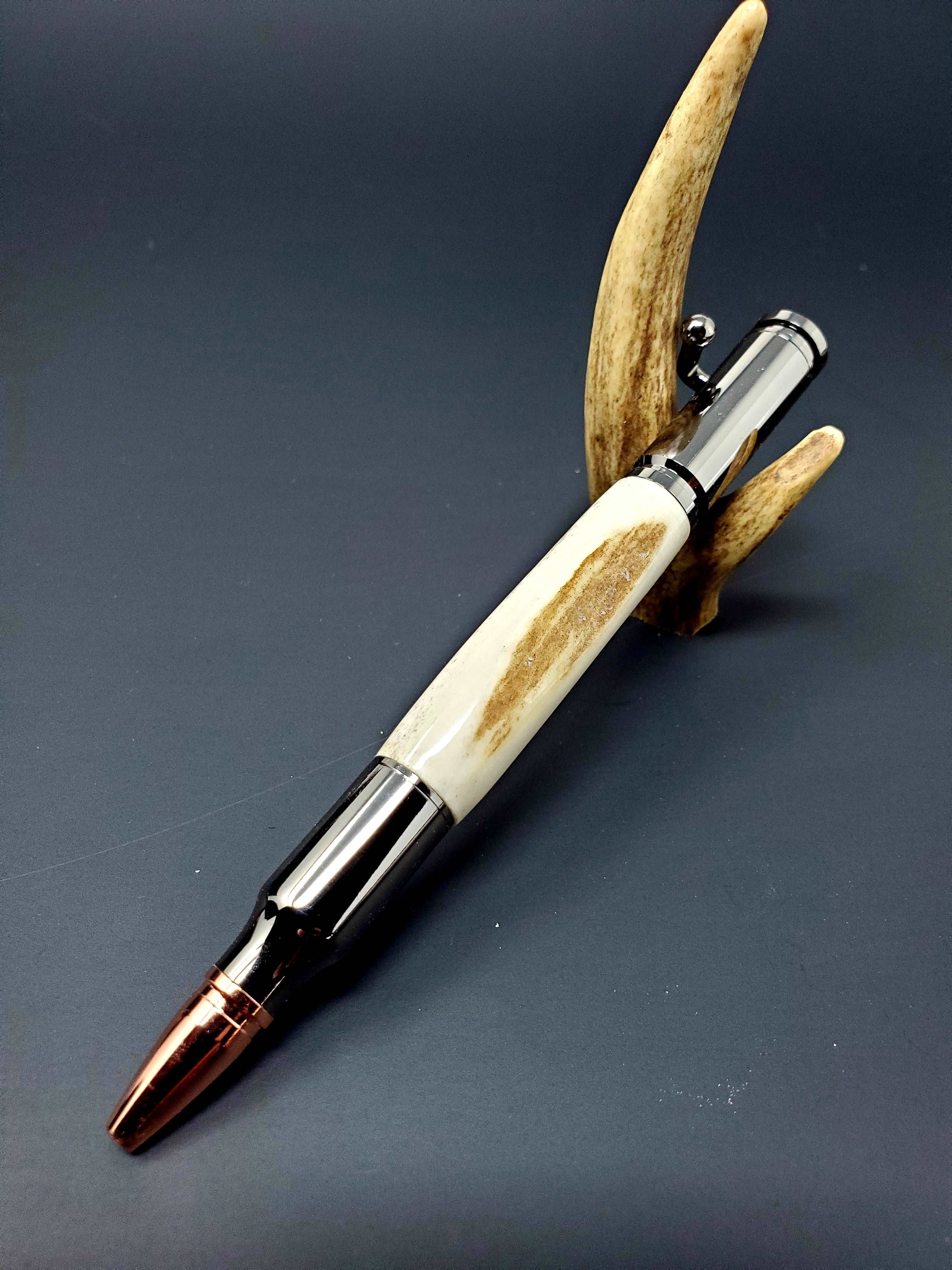 Hand-Turned Antler Bullet Pen – A Unique Blend of Elegance and Precisi ...