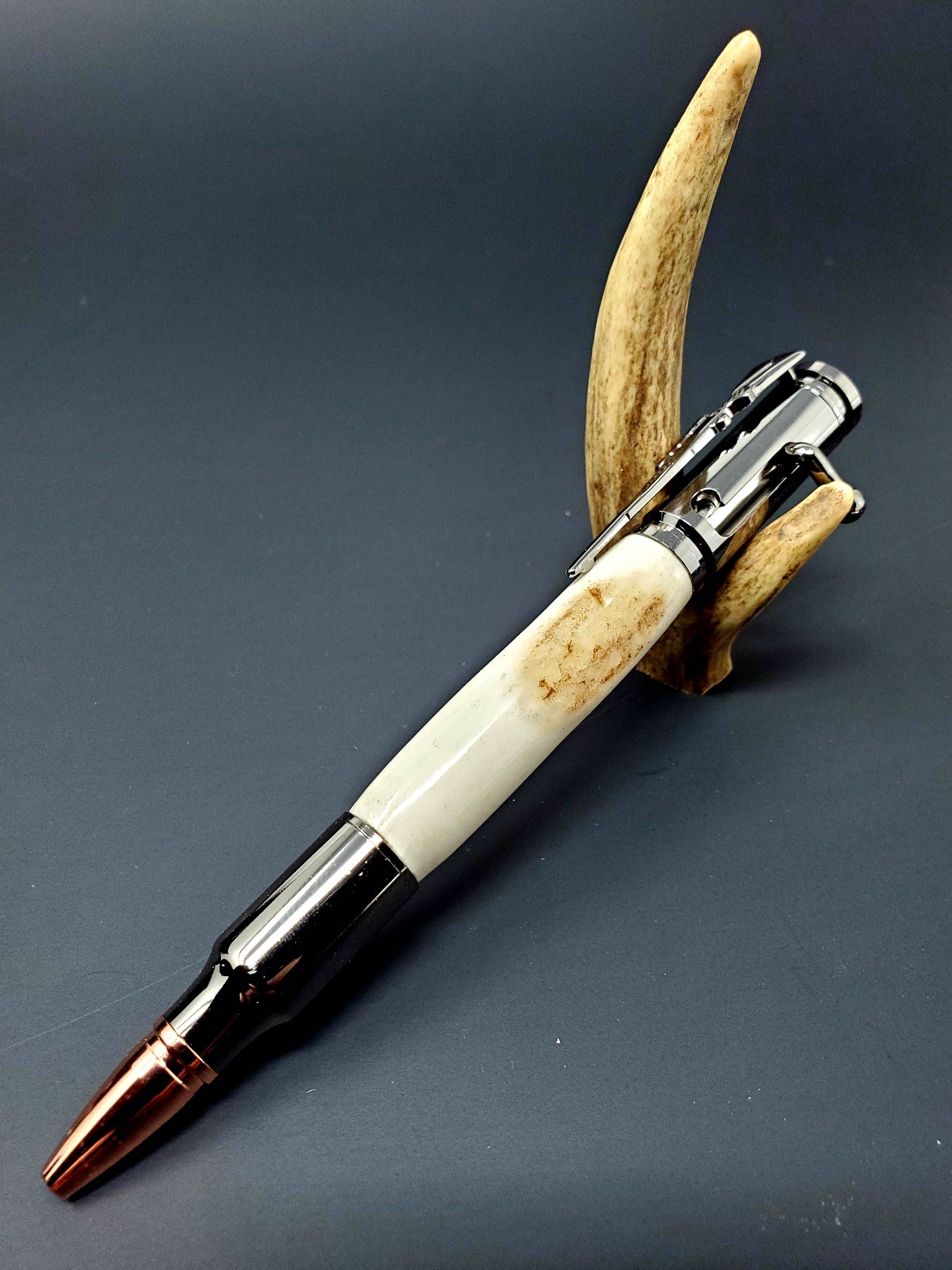 Hand-Turned Antler Bullet Pen – A Unique Blend of Elegance and Precisi ...