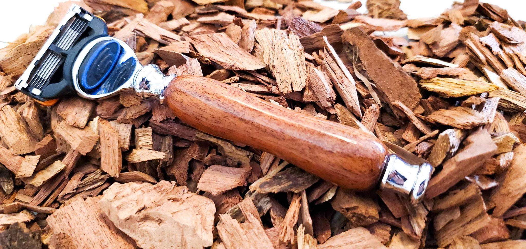 Hand-Turned Razor Set in Texas Mesquite – MC Shave Gear