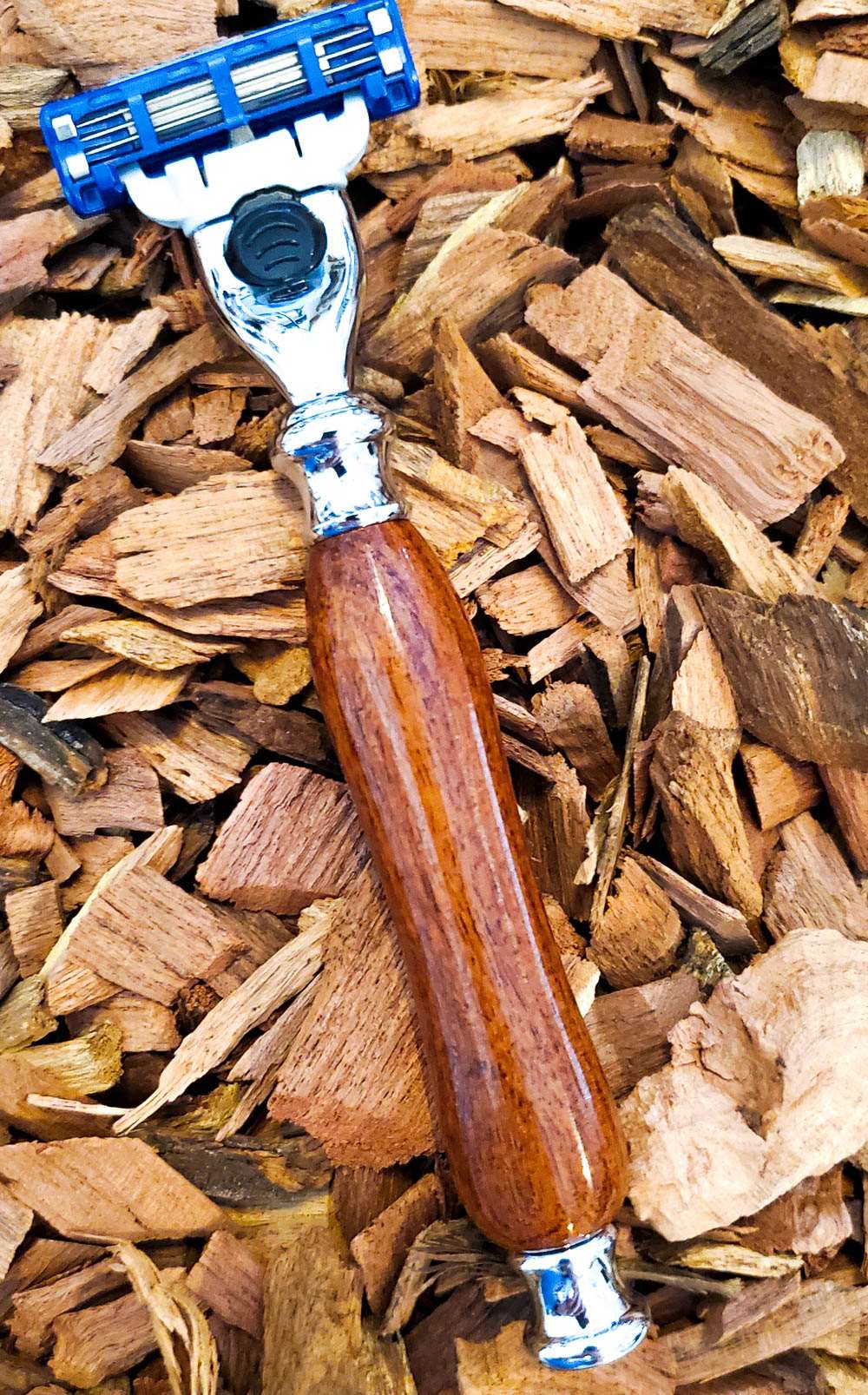 Hand-Turned Razor Set in Texas Mesquite – MC Shave Gear