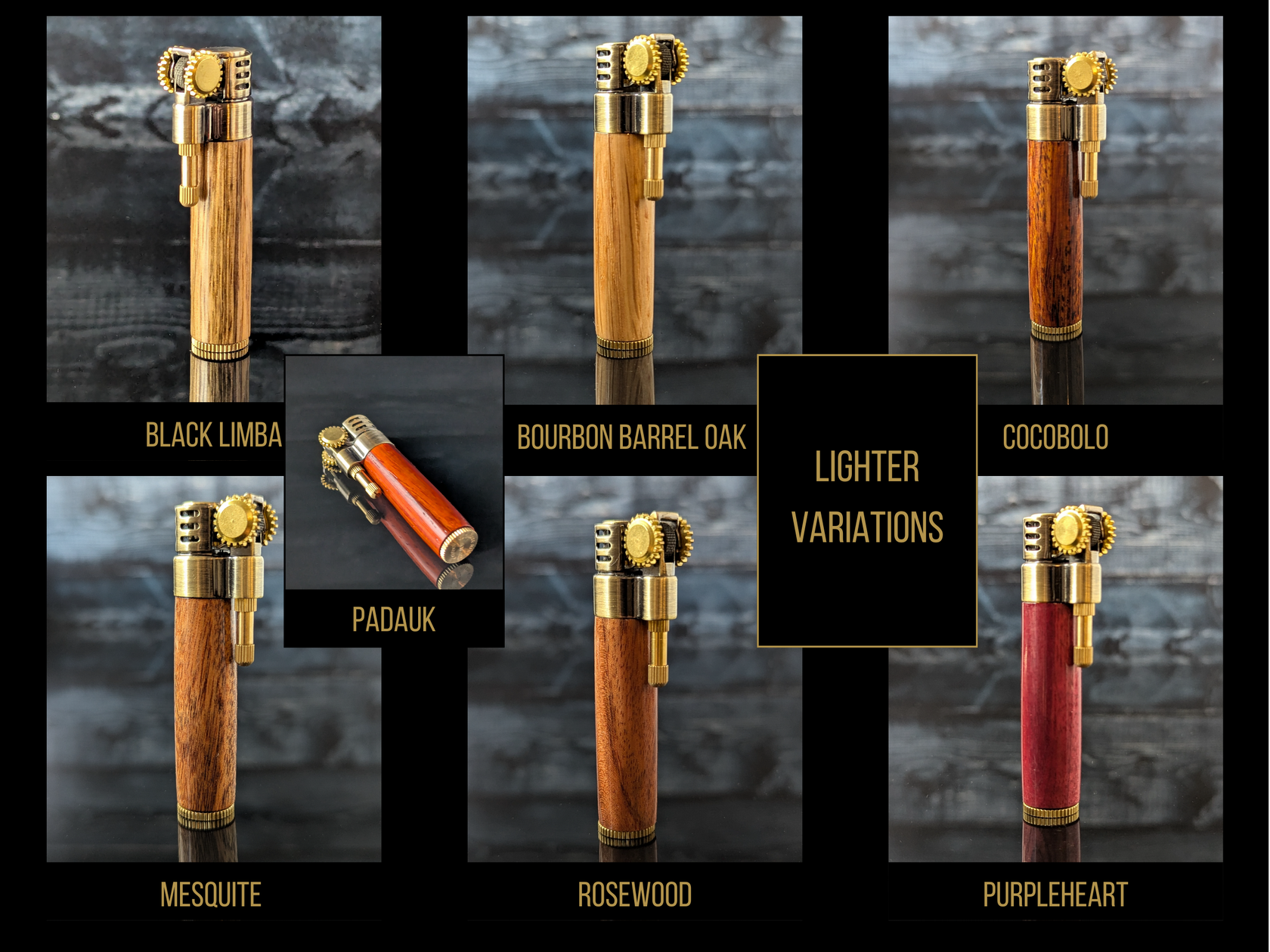 Hand-Turned Wood Barrel Lighter - Crafted Elegance – MC Shave Gear